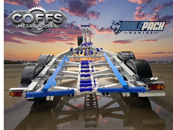 Aluminum Boat Trailer suit boats 18 - 20 foot WP1820 – Coffs Metal Works